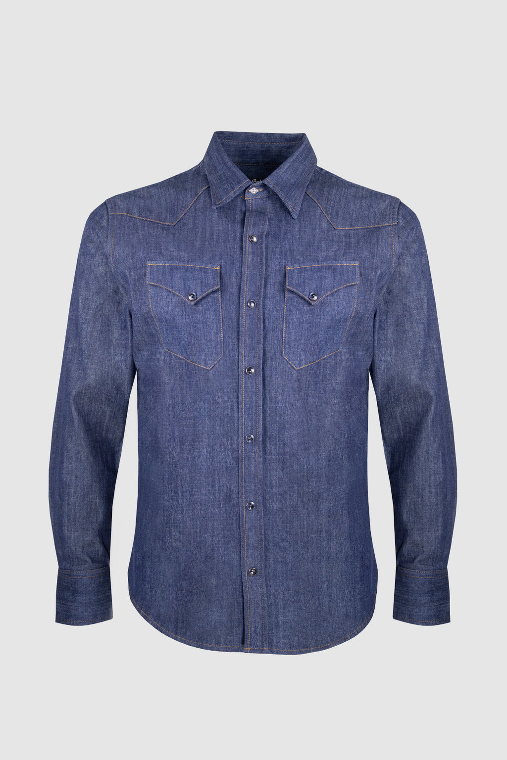 Clint Blue Medium Denim Shirt | Barbanera – BARBANERA