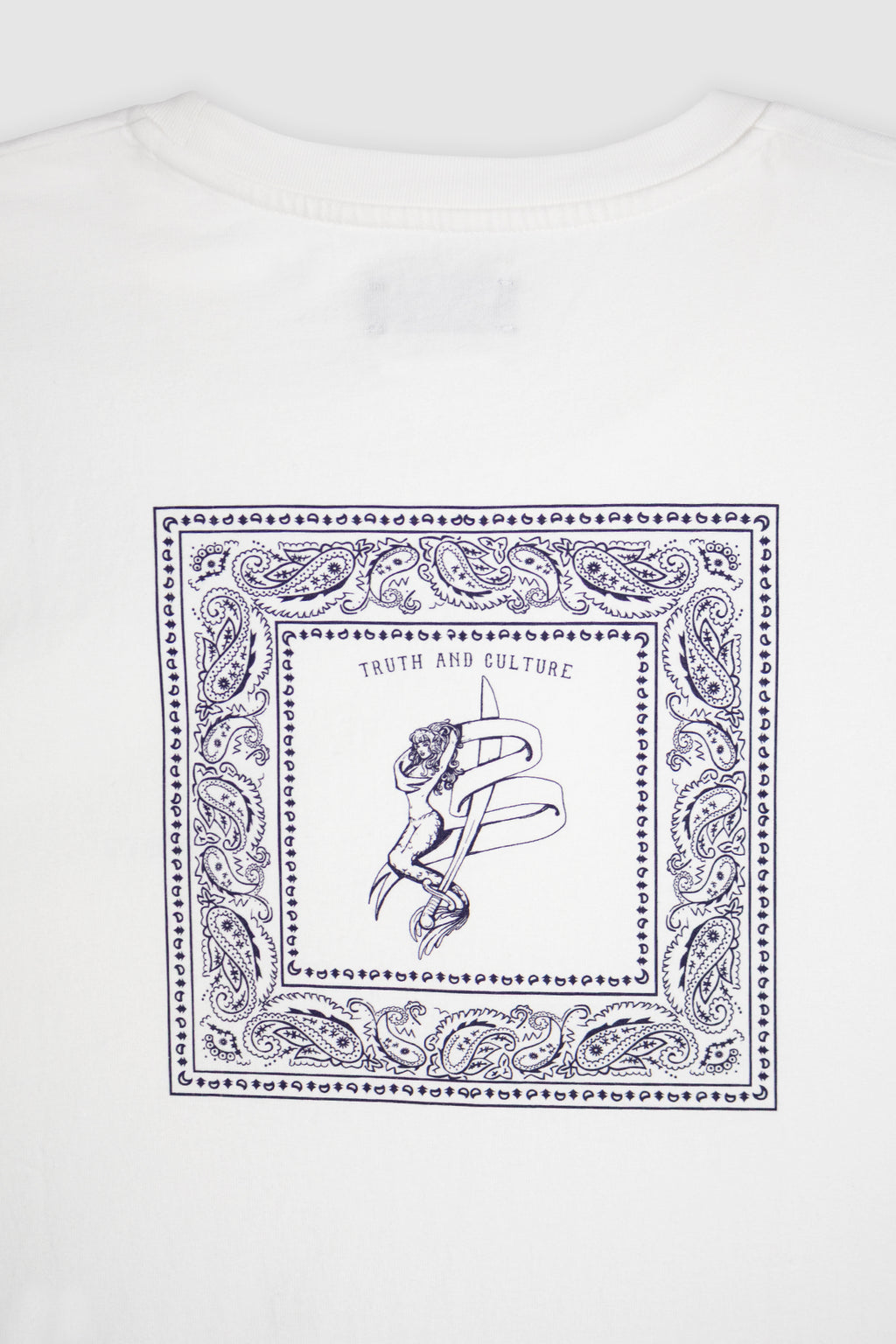 Vince Blue Bandana Raw Cotton Tee | Barbanera – BARBANERA